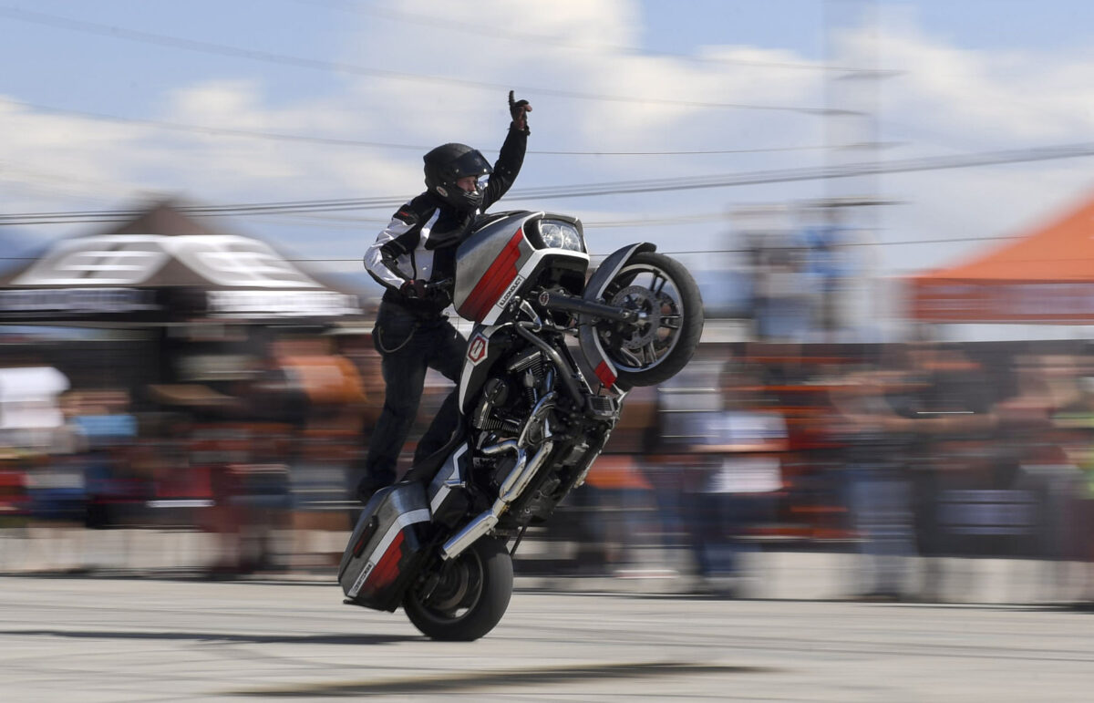 Daredevil recreates stunts in the style of motorcycle legend | News ...